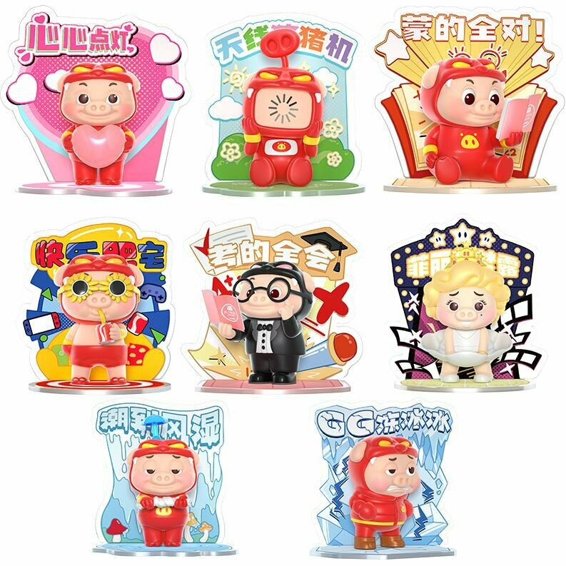 Конструктор MANYUFAN Piggy Hero Everyday Series Collection, 3 шт.