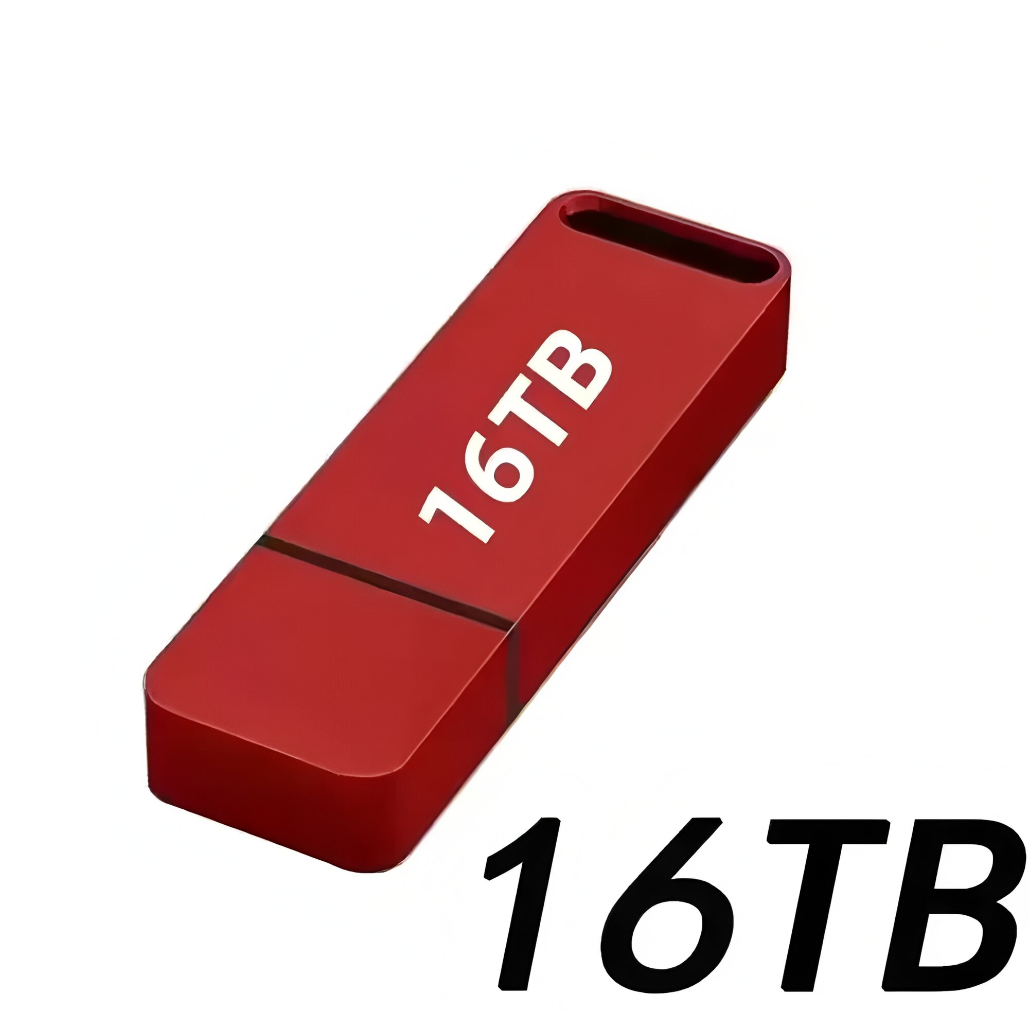 Металлический флэш-накопитель 16 ТБ USB 3.2 Red16TB высокоскоростная передача большая емкость
