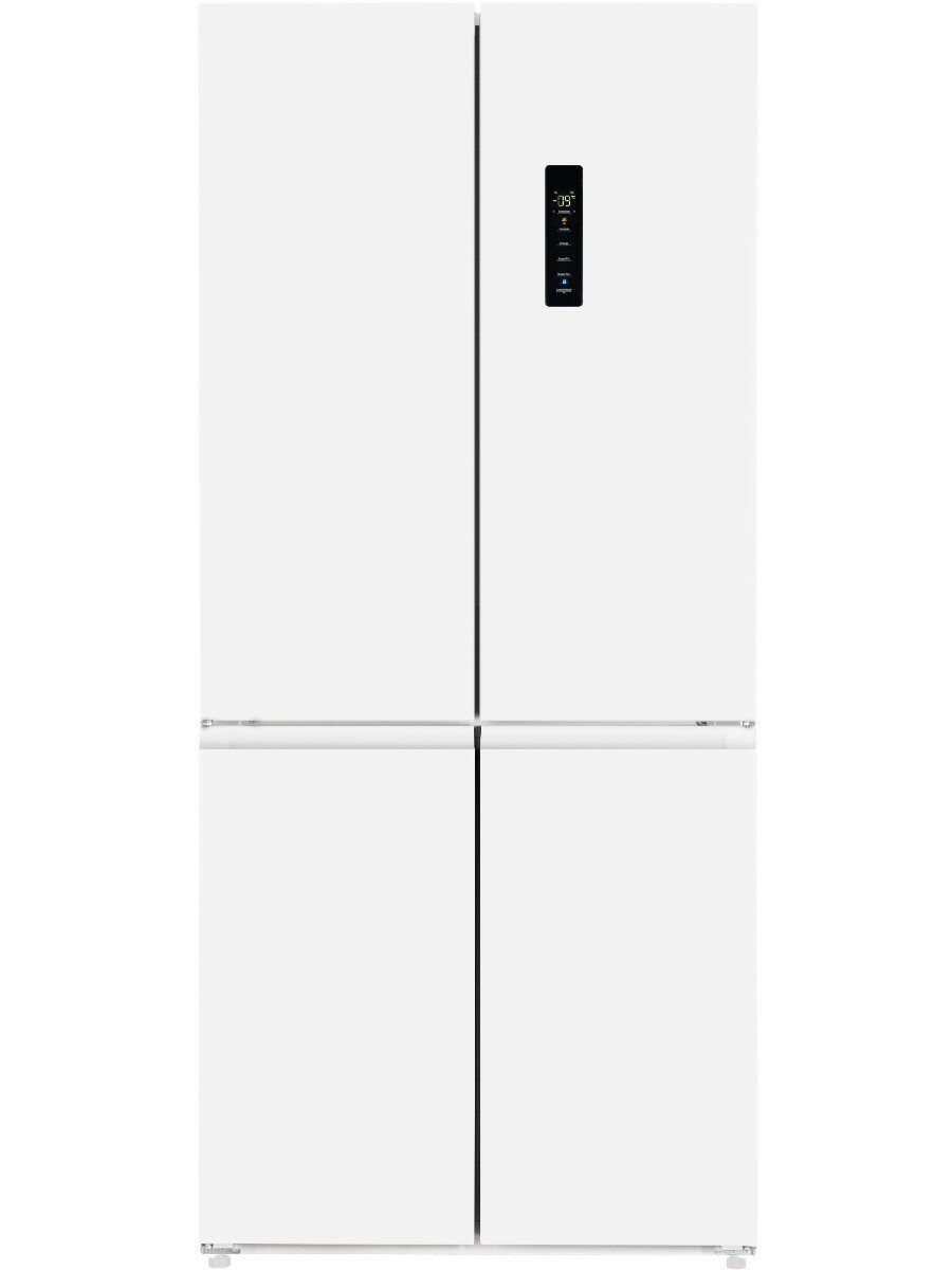 Холодильник NORD i-RFQ 550 W двухкамерный, четырехдверный, 510 л, инвертор, система охлаждения без инея, белый