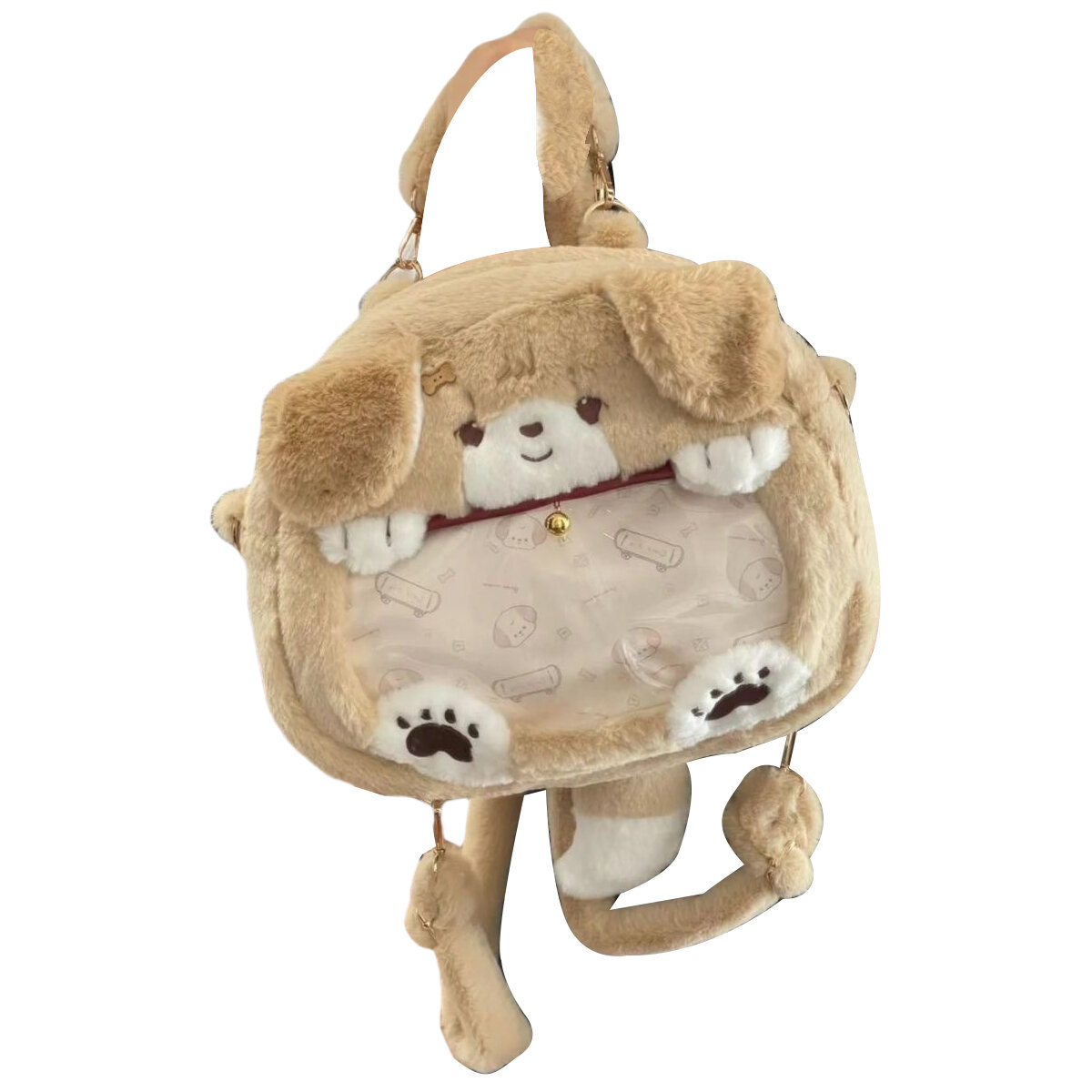 Мягкий рюкзак унисекс YANGWAWAHEXIAOXIONGTIAOWU, Puppy Backpack 30*40CM