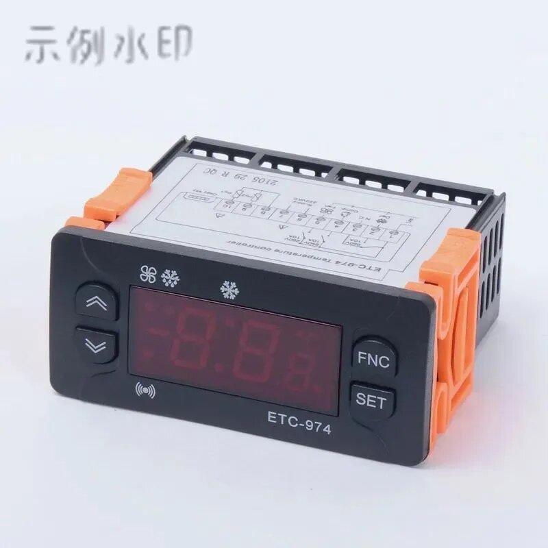 Контроллер ETC-974 12-24V 2 датчика для холодильных витрин и камер — фото 1