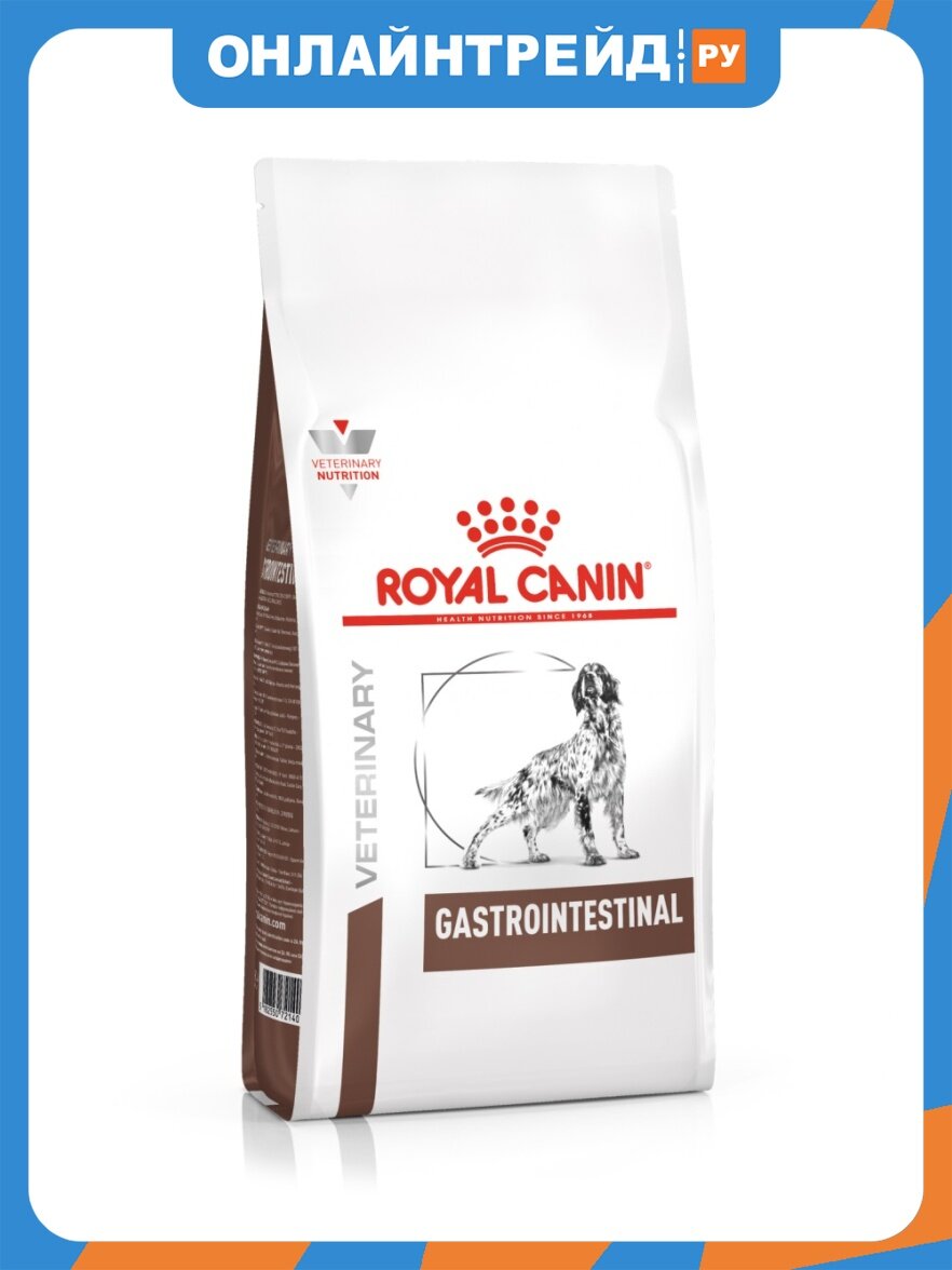 Сухой корм для взрослых собак при нарушениях пищеварения Royal Canin GastroIntestinal GI25 2 кг