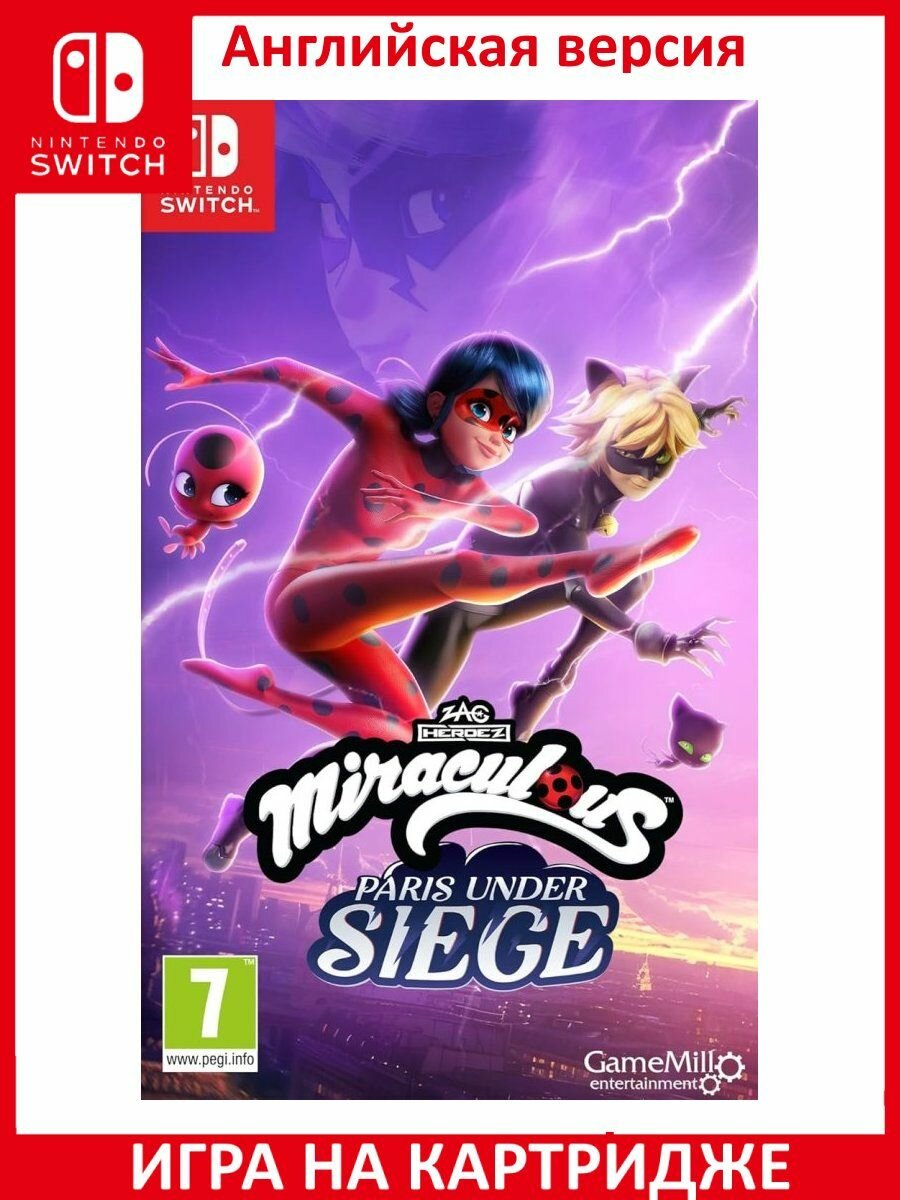 Игра Miraculous: Paris Under Siege Switch Картридж на Nintendo Switch Английская версия