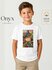 Футболка ONYX PRINTS, размер 146, белый