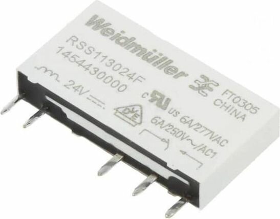 Реле WEIDMULLER RSS113024F электромагнитное SPDT 24 В DC белый 1 шт