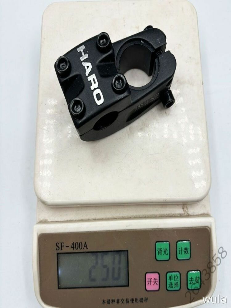 Стем HARO для велосипеда черный регулируемый 31.8mm с накладкой из алюминия — фото 1