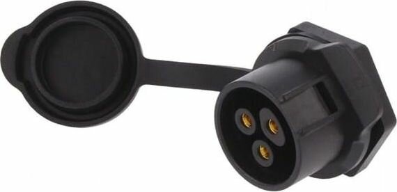 Разъем LUTRONIC 0272-03 круглый, гнездо, размер 20 2 "мама", PIN 3 на защелке, 1 шт