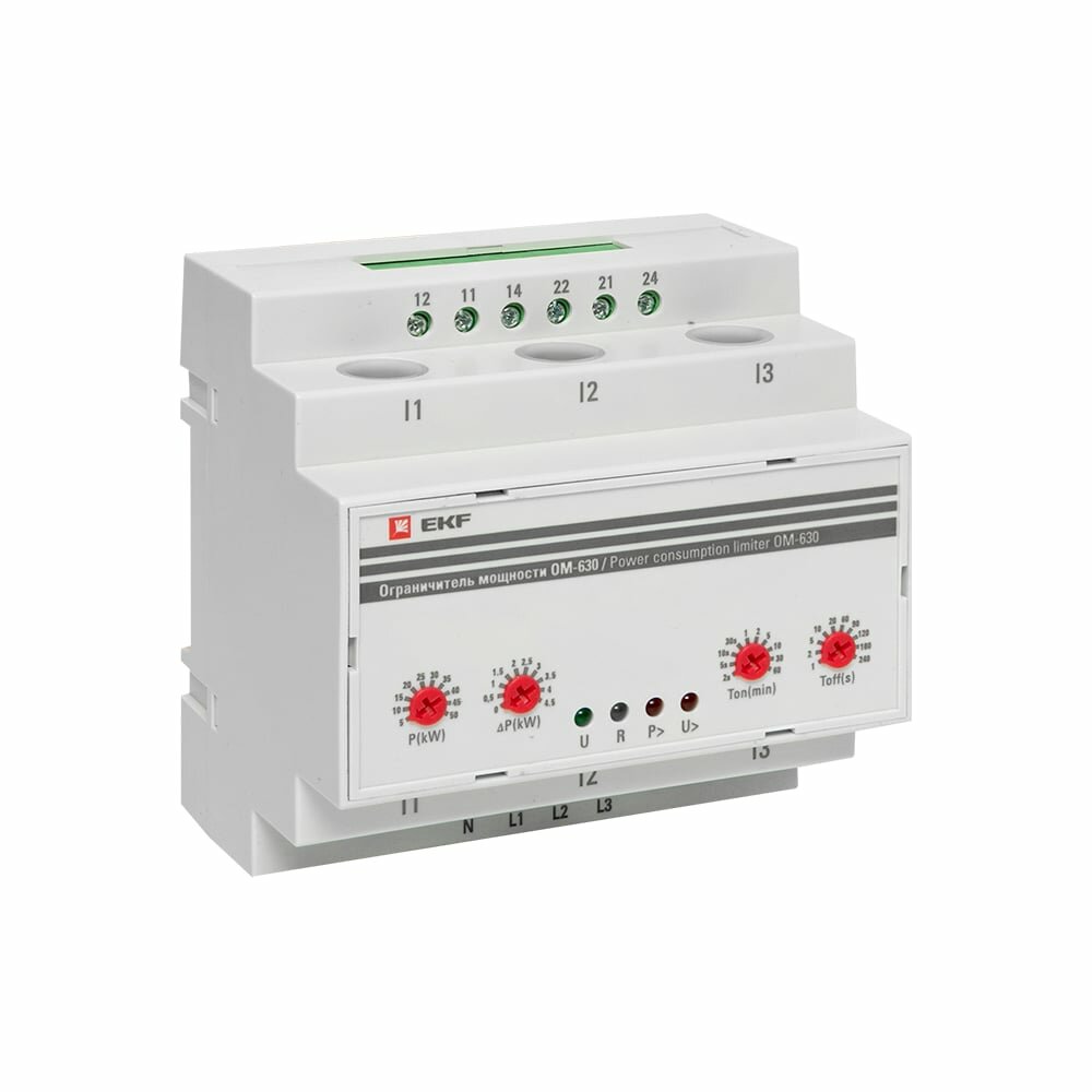 Ограничитель мощности EKF 3-фазный ОМ-630 PROxima rel-pl-630