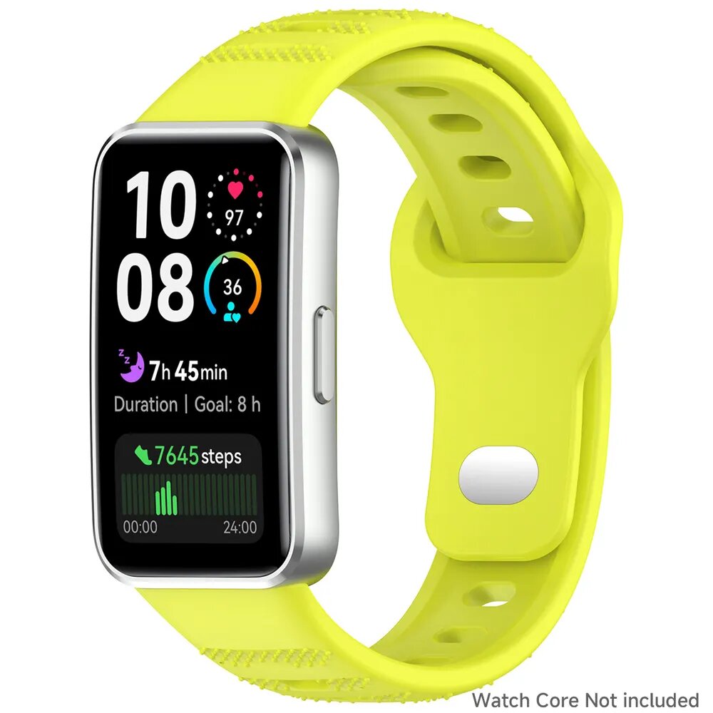 Силиконовый браслет, подходит для Huawei Band 8/9/10, точечная текстура, дышащий и устойчивый к поту, плотно и удобно сидит, спортивный браслет.