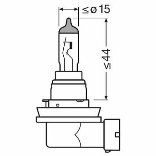 Лампа H8 12V 35W PGJ19-1 COOL BLUE INTENSE (next generation)(к-т 2шт.) Osram 64212CBN2HB