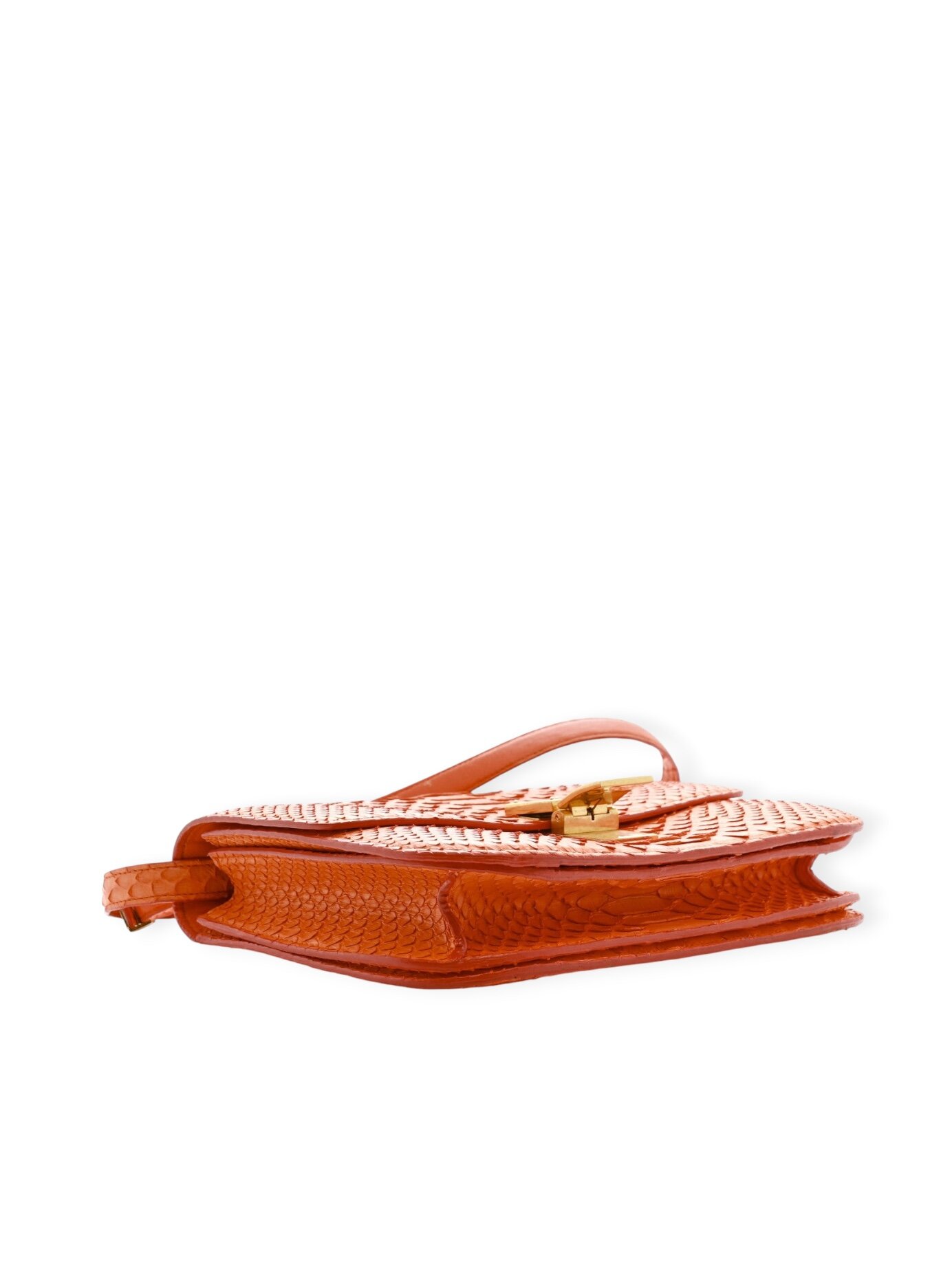 Сумка кросс-боди CELINE Classic Box Medium, оранжевый — фото 1