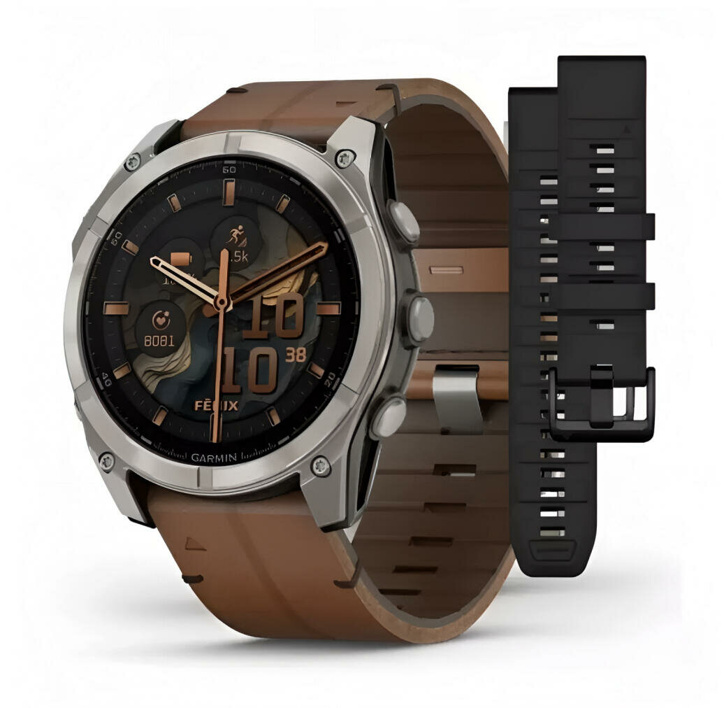 Часы Garmin Fenix 8, 51mm, Amoled Sapphire Titanium Graphite (010-02905-40)