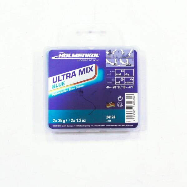 Парафин Холодный Holmenkol - Ultramix Blue 2x35гр.