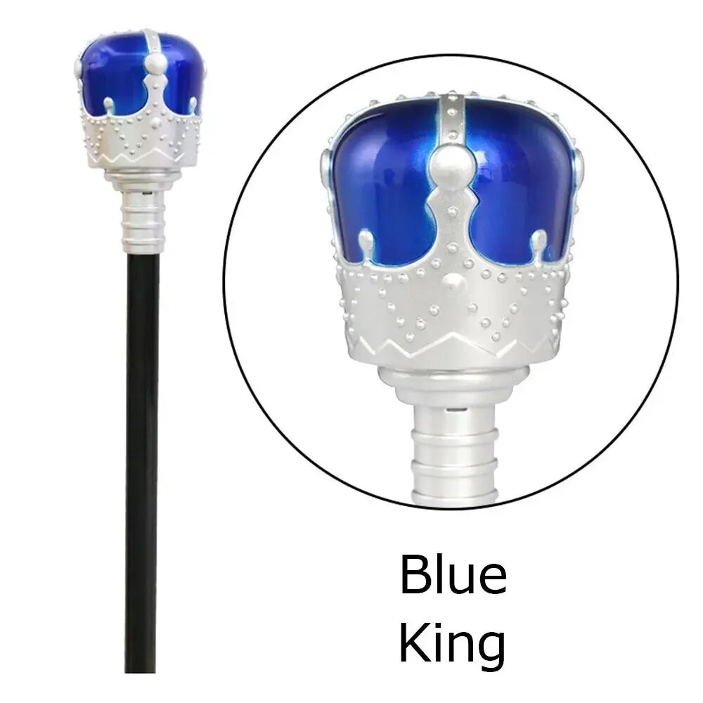 Пластиковый скипетр красный/синий Синий, Blue-King