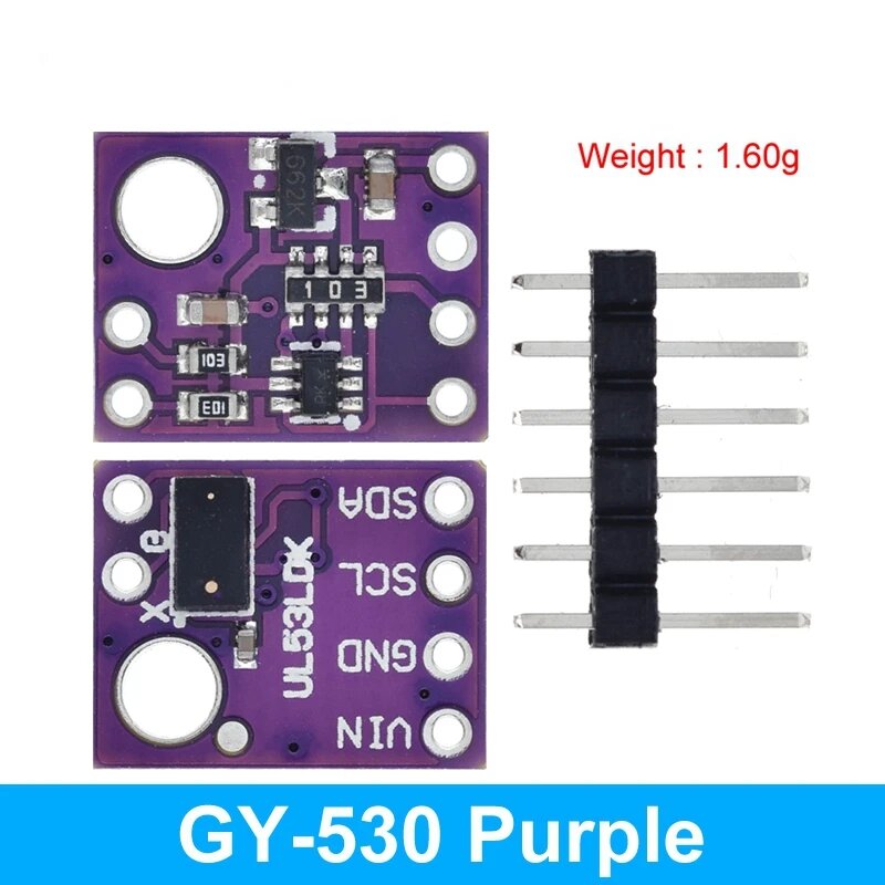 GY-530 Purple Лазерный датчик дальности VL53L0X, 3шт