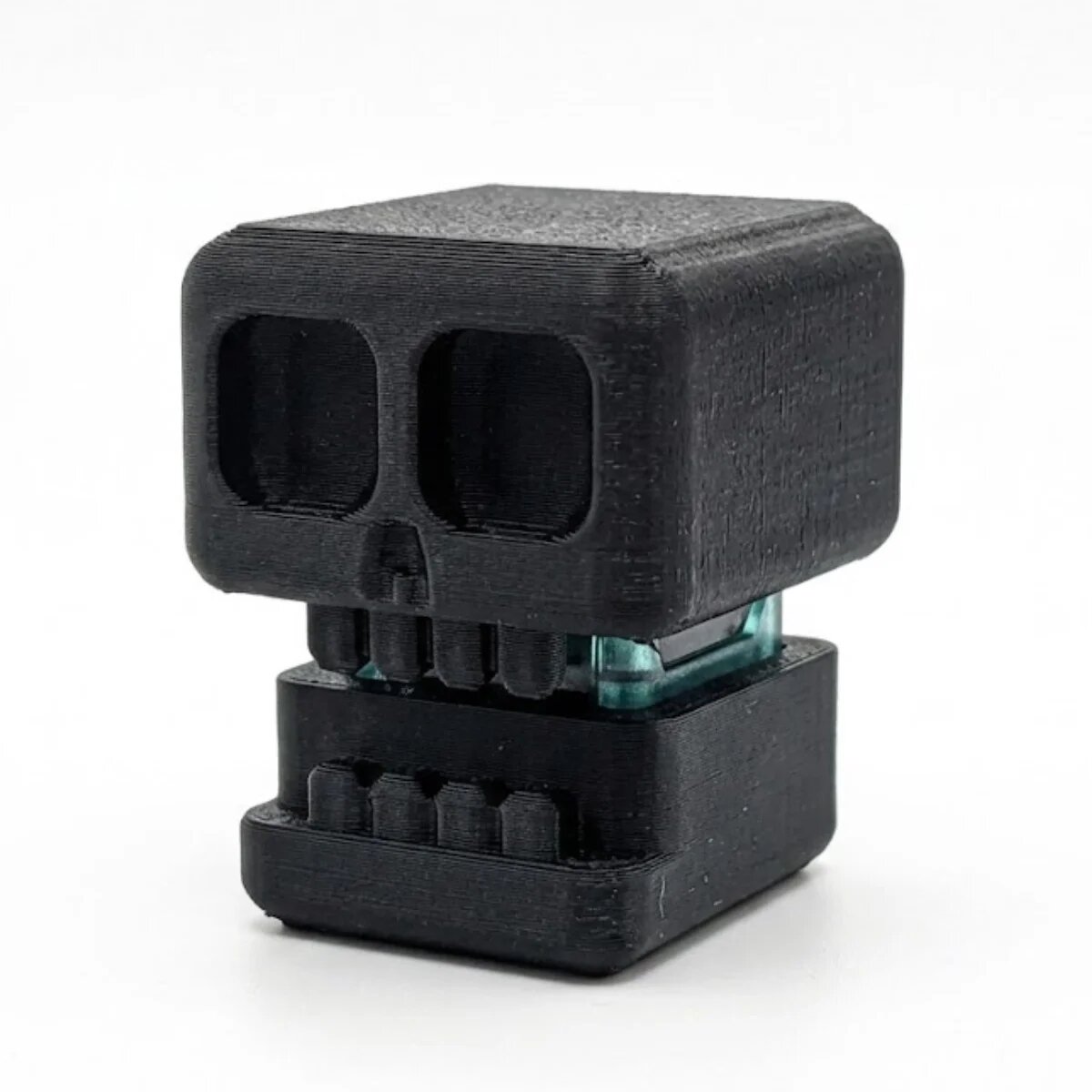 Игрушка-антистресс Skull Clicker, миниатюрный карманный кликер для снятия стресса и тревоги, плавное нажатие, прочный материал