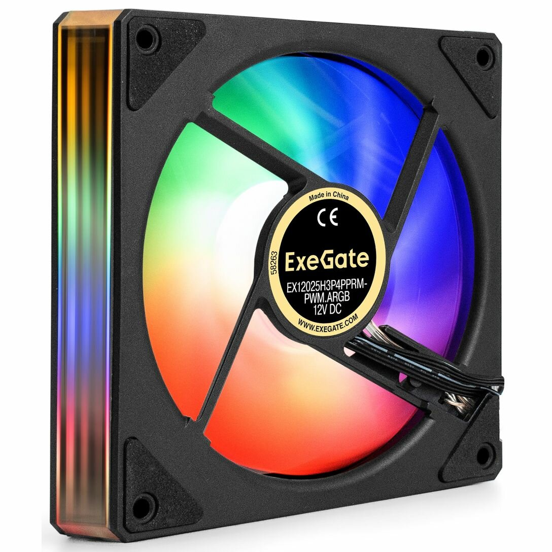 Корпусный вентилятор ExeGate 299561 120 мм A-RGB