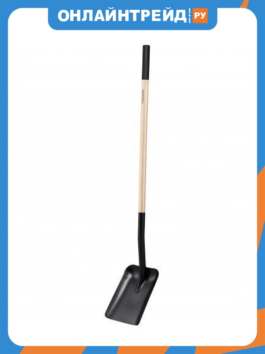 Лопата Fiskars совковая с дерев ручкой 1066724