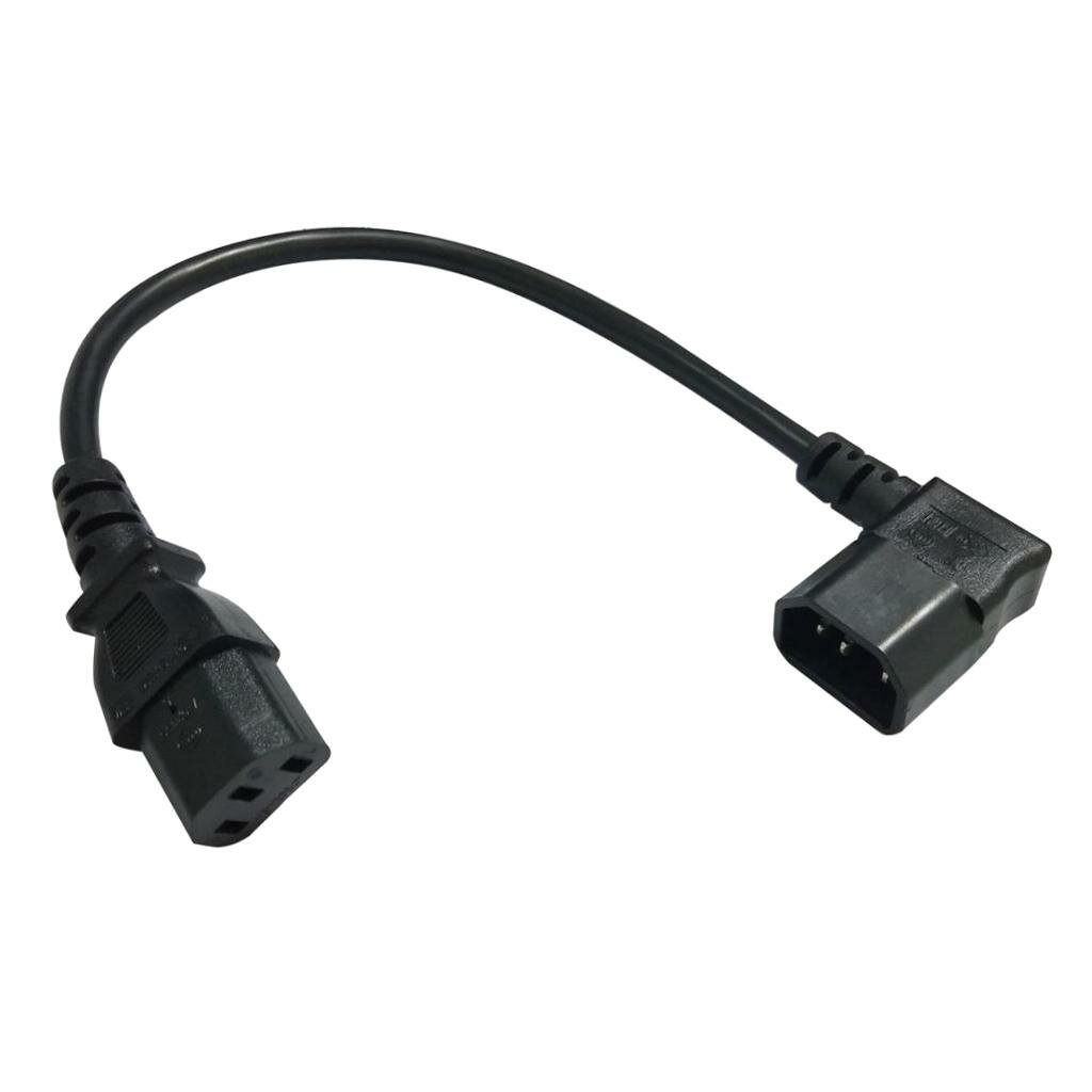 Удлинительный кабель питания IEC 320 C14 «папа» — C13 «мама», 0,3 м.