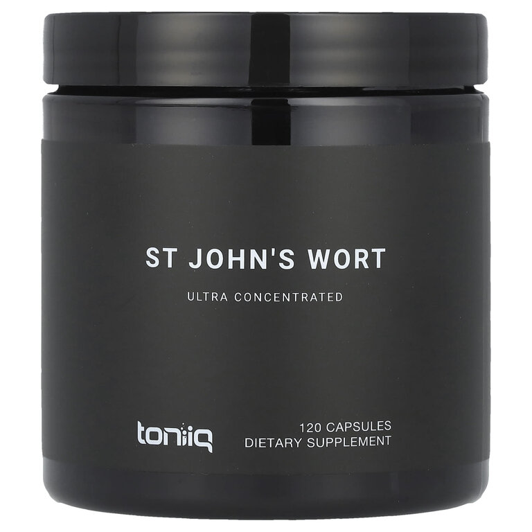 Toniiq St. John's Wort, Зверобой, 120 капсул (500 мг на капсулу) из США