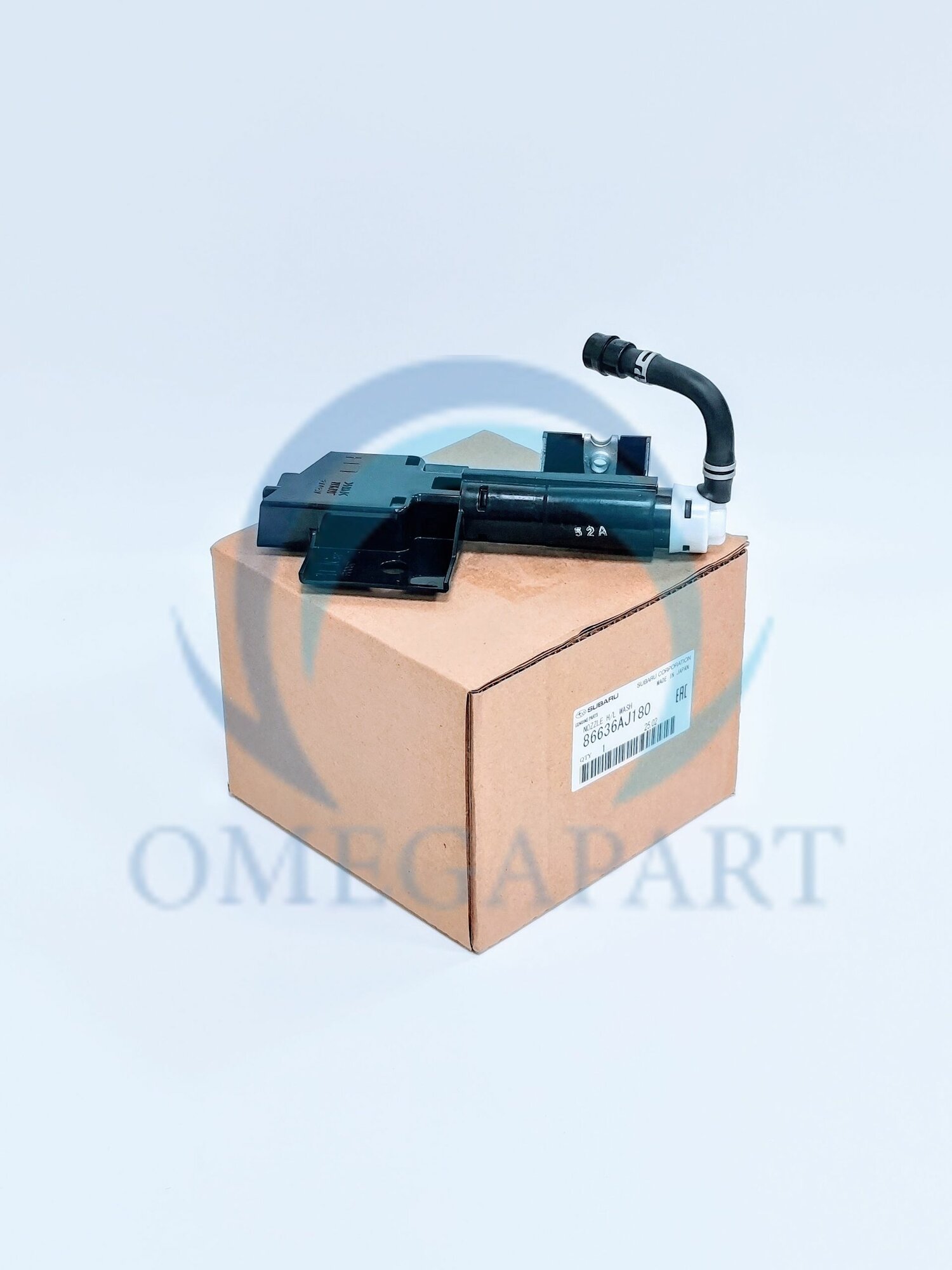 Фopcyнка oмывaтeля левой фapы, Subaru 86636AJ180