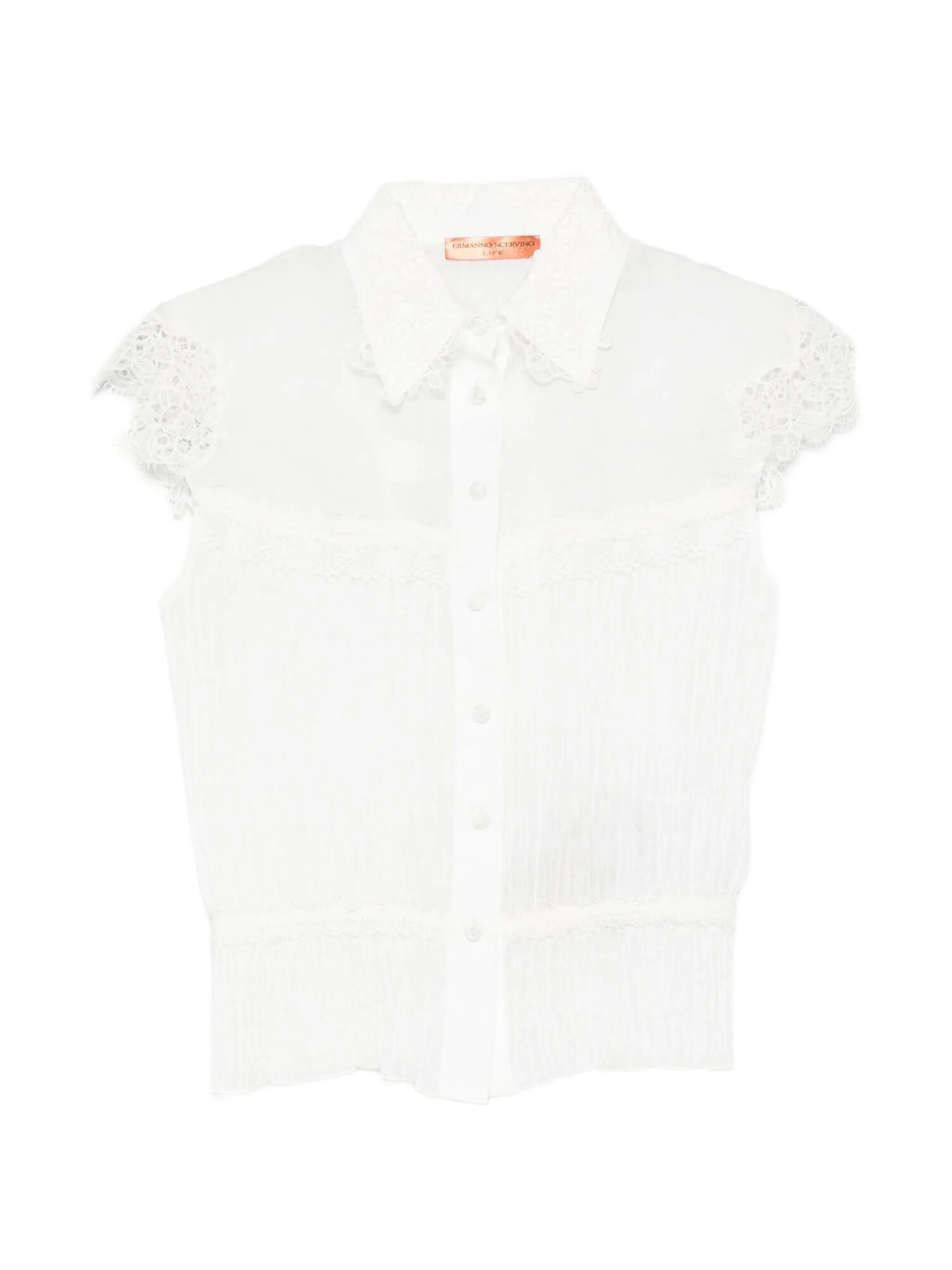 Блуза Ermanno Scervino Lace-trim blouse