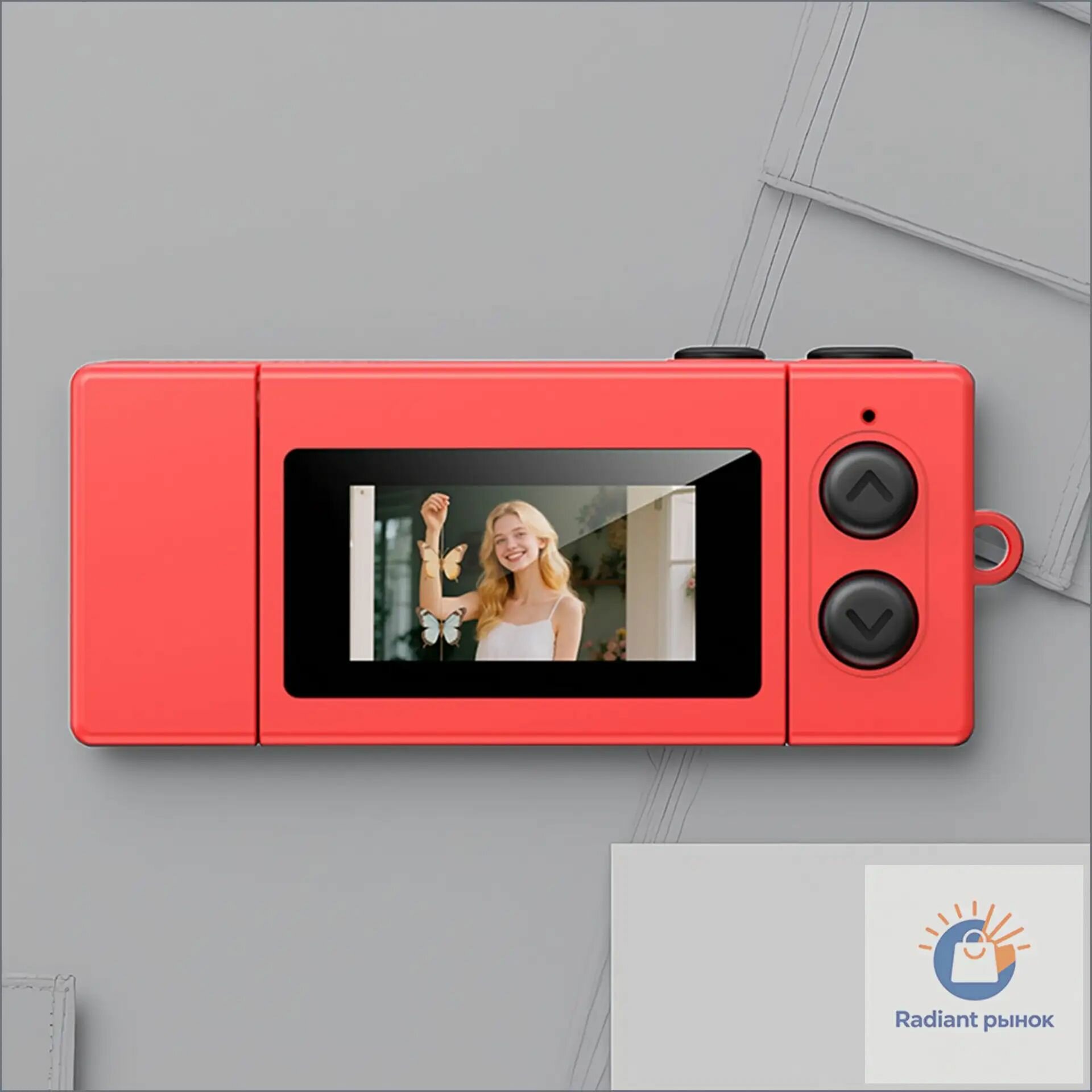 Мини-камера для крепления на рюкзак, 720P, экран 0,96", USB-C