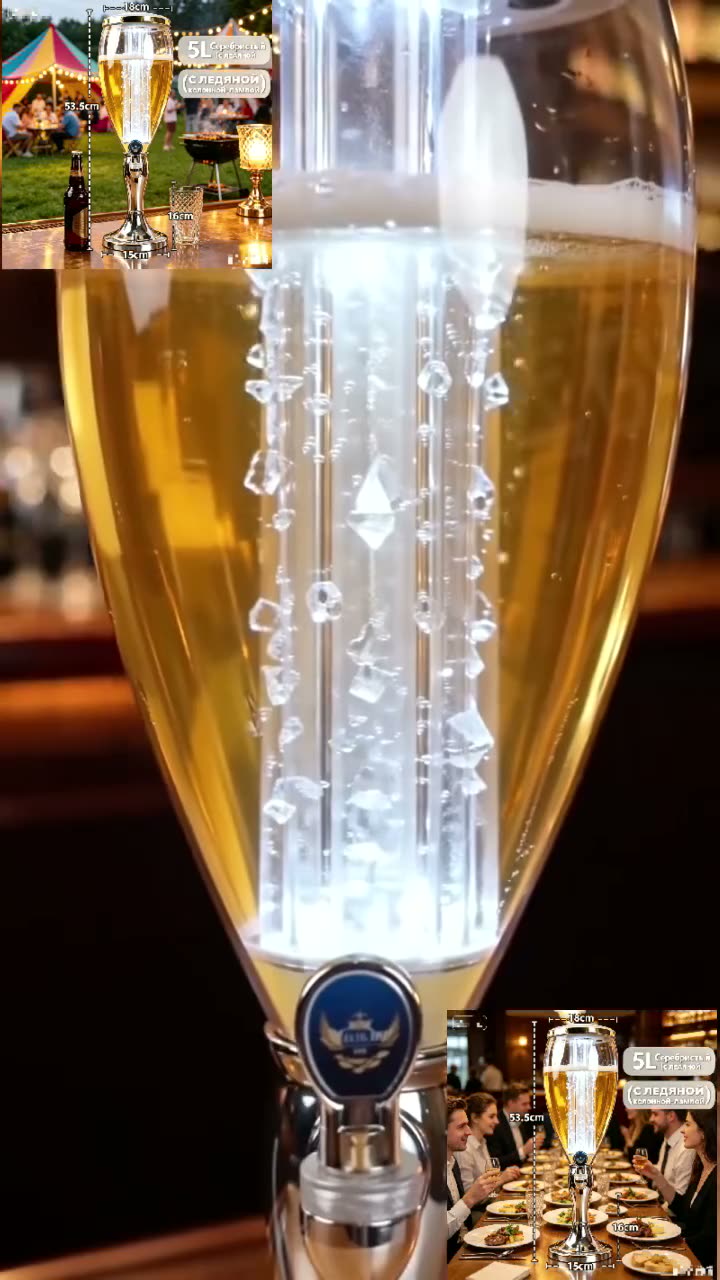 5L Swan Dragon Волосы, Светлое вино, пушка со льдом, холодильник, пивные бочки, бар — фото 1