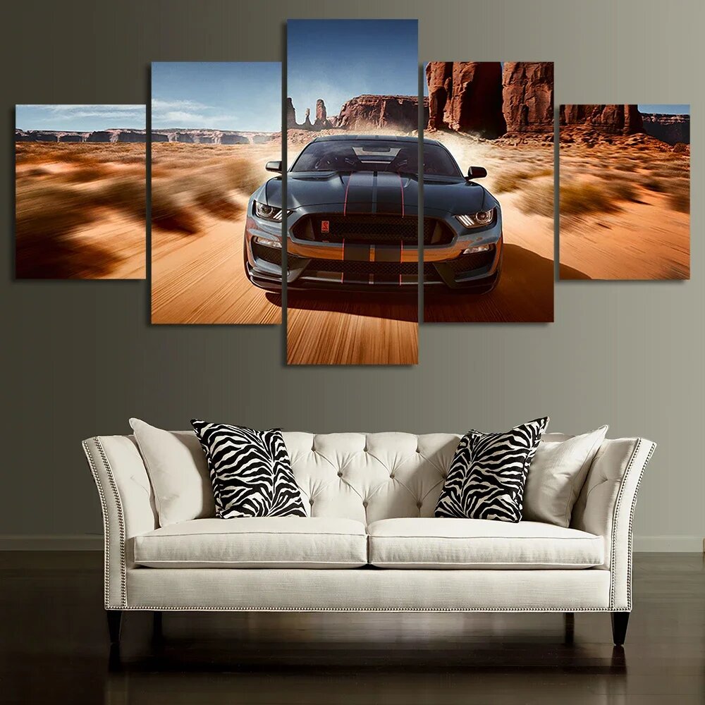 Модульный постер Ford Mustang GT, 40x60 40x80 40x100cm