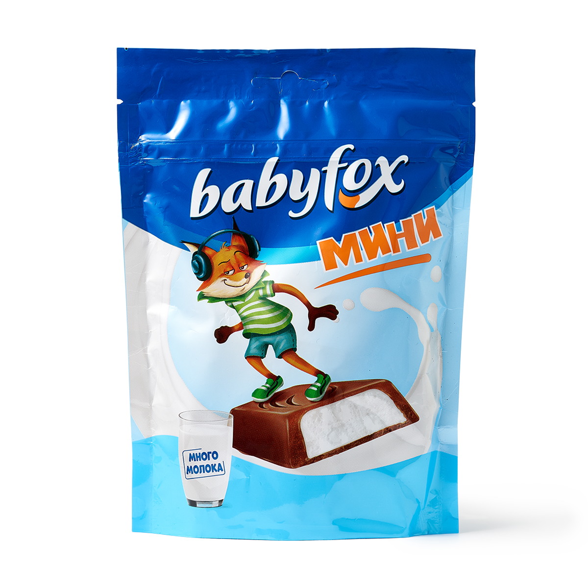 Шоколад молочный Babyfox Mini с молочной начинкой "extra milk", 120 г