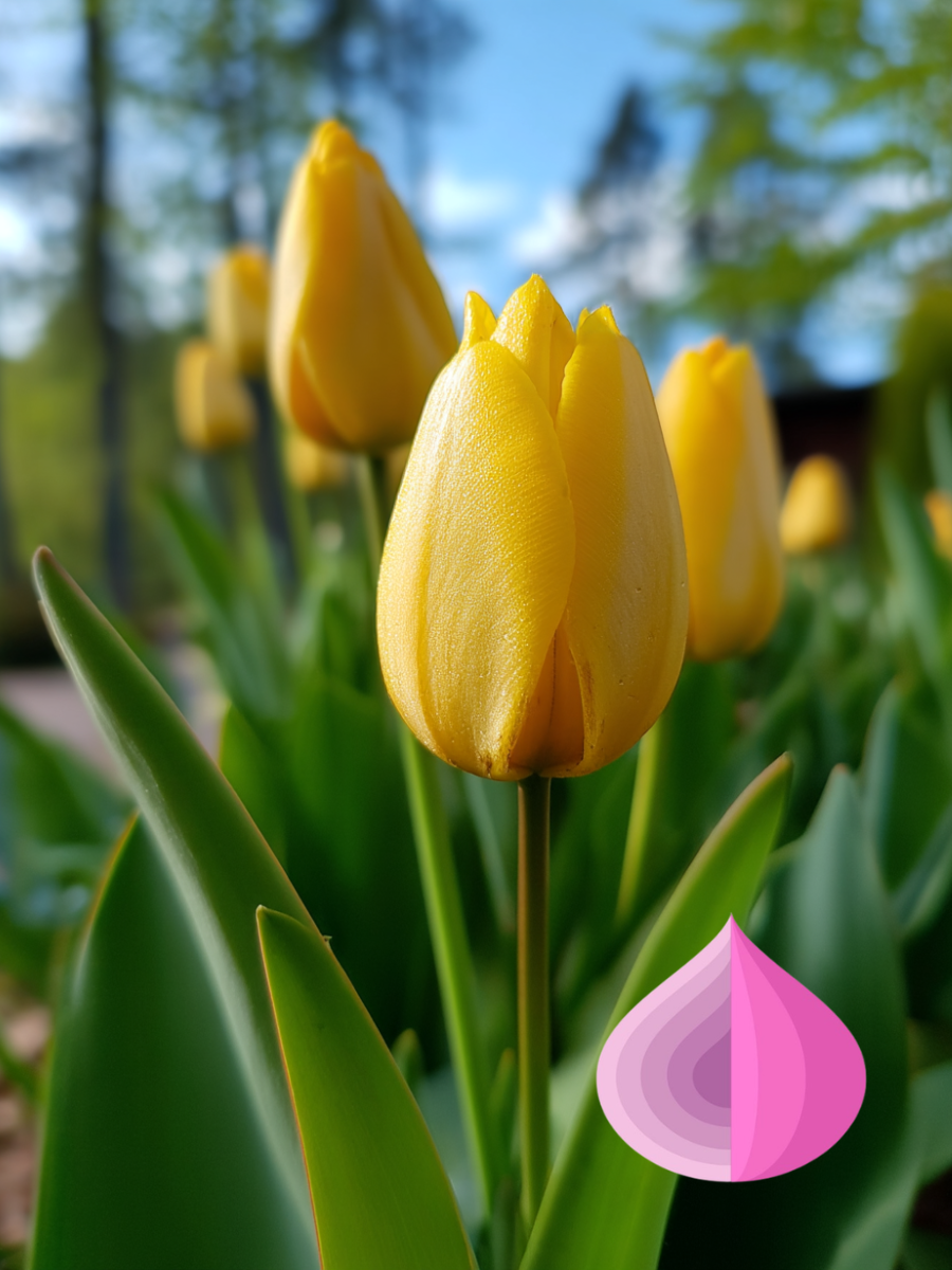 Луковицы цветов, bulbs servise, Тюльпан Стронг Голд 3 штуки (желтый)