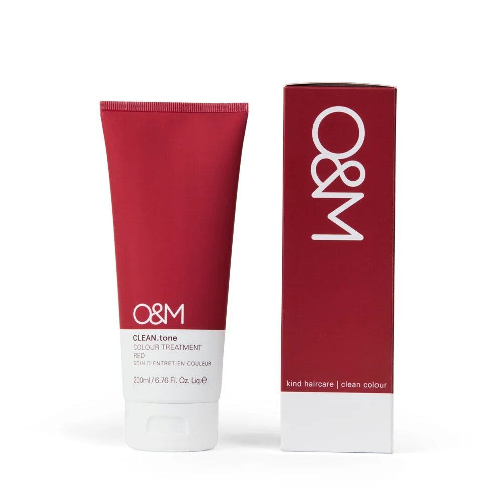 O&M CLEAN.TONE COLOUR TREATMENT RED COLOR Тонирующая маска-уход «Истинно красный» 200 мл