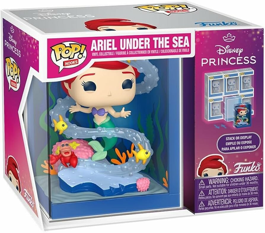 Фигурки Funko Pop Nooks - Коллекционная фигурка Ariel Under the Sea Ариэль: Под водой - Фанко