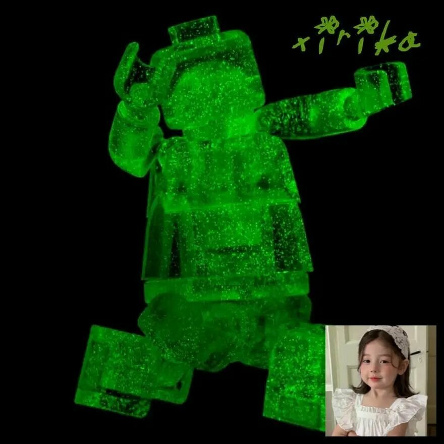 Минифигурка из конструктора, совместимая с Lego, одноцветная, без печати, строительный человечек для игр и творчества