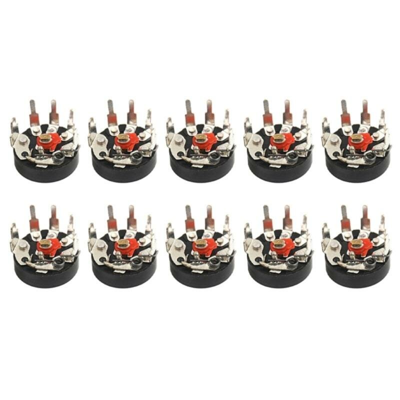10 шт. потенциометра RV12MM с изогнутыми ножками, 2