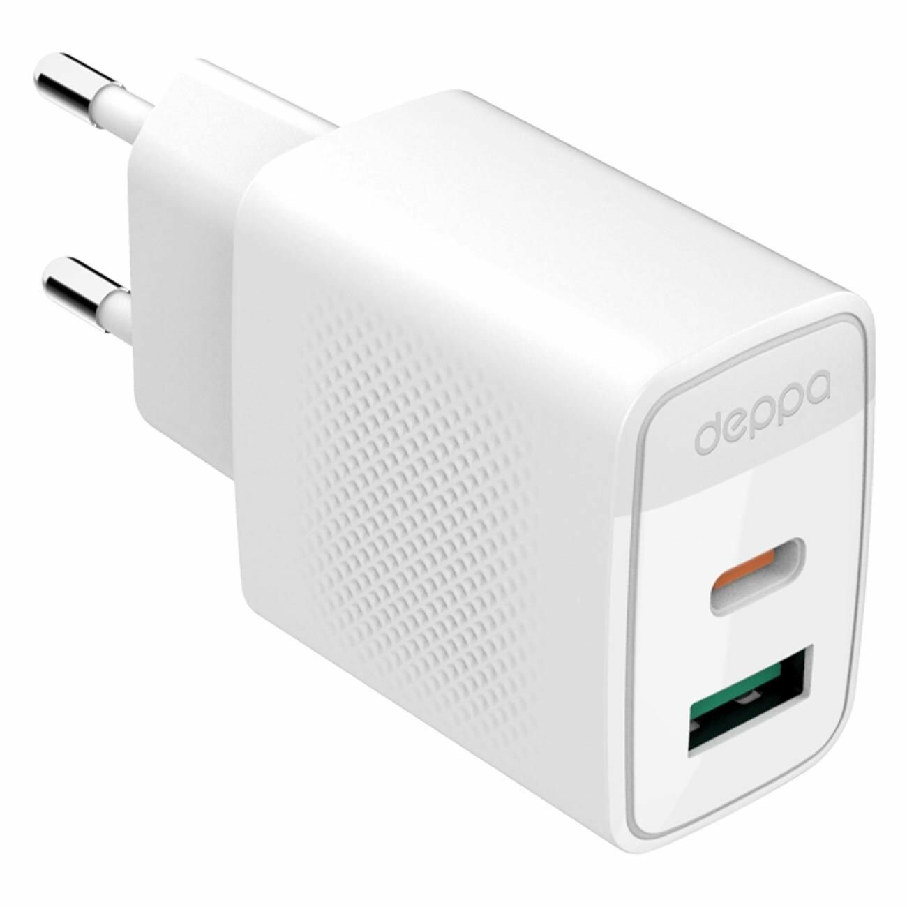 Сетевое зарядное устройство Deppa USB-C + USB-A, PD 3.0, QC 4.0+UFCS 11493