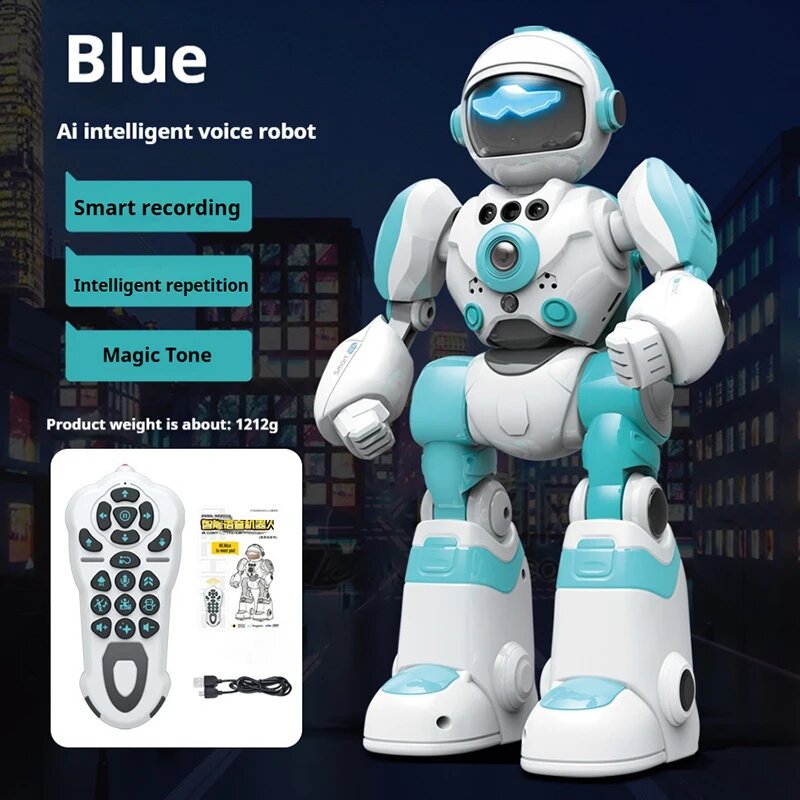 Говорящий робот RC с голосовым управлением Magic 1.3 Blue-GiftBox