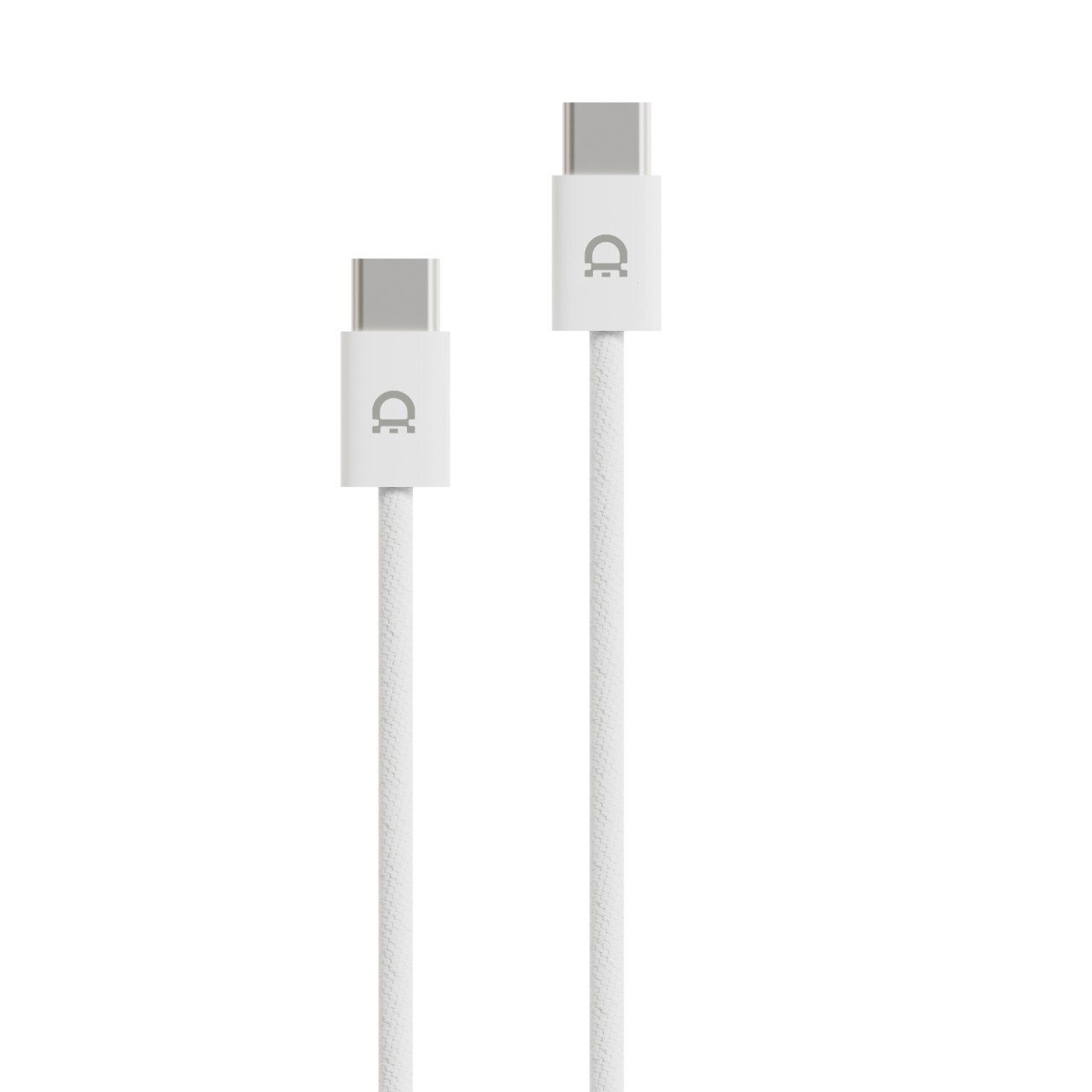 Кабель AceCase USB-C to USB-C 100W AceFlow Magnetic 200см White