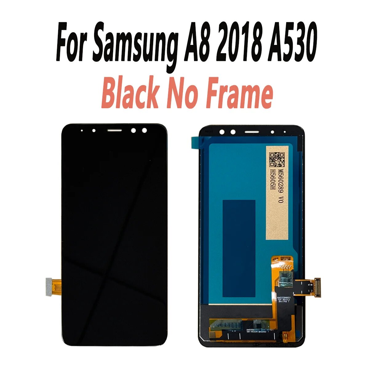 Замена TFT LCD Экрана Samsung A8 2018 A530, Емкостный Сенсорный Дисплей С Дигитайзером, Черный, 5.6 Дюйма