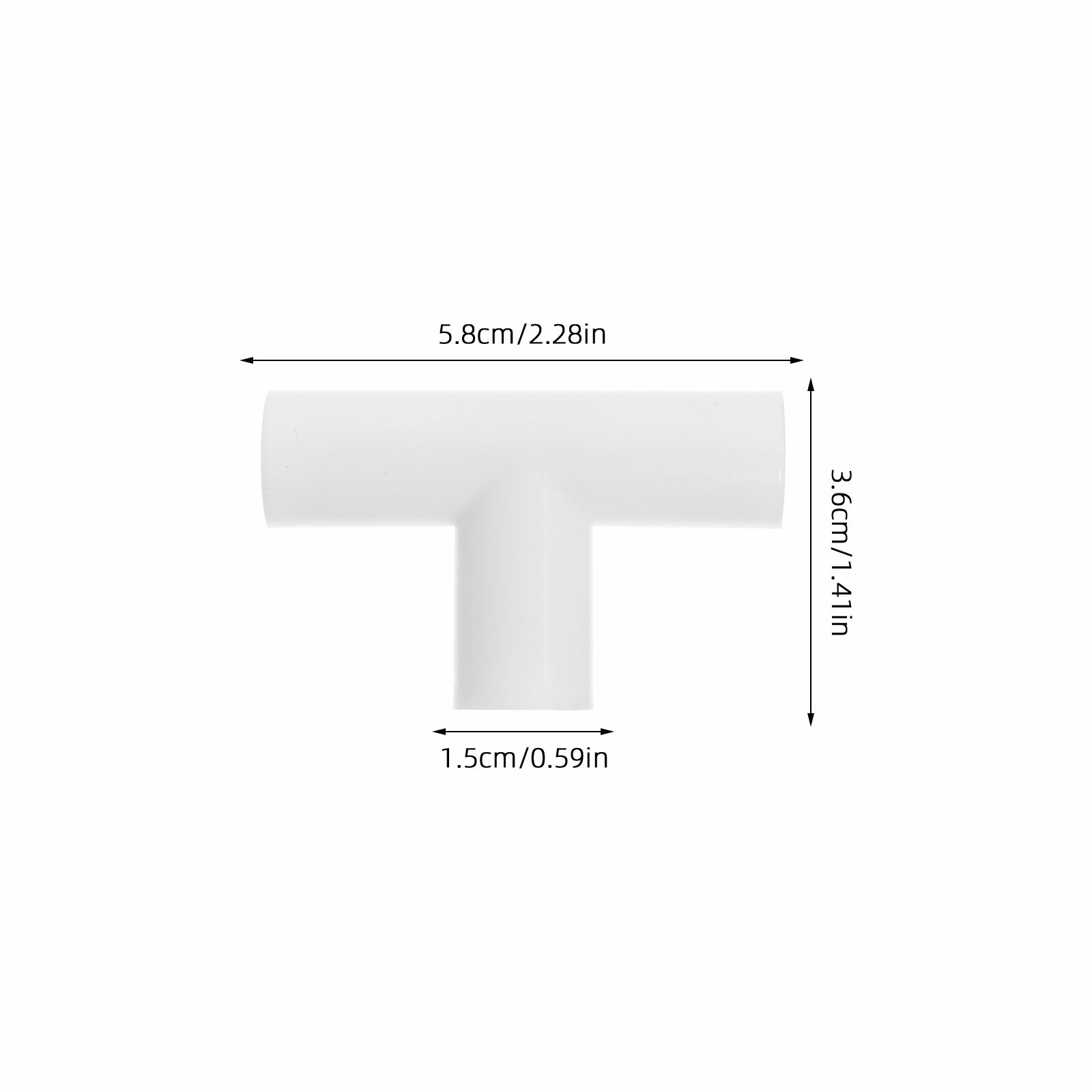 Пластиковые т-образные соединители из пп для труб 12 мм, 10 шт, для садовых ограждений