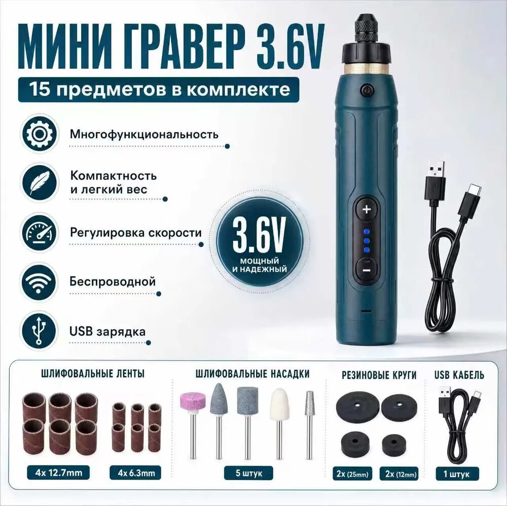 Миниатюрная бытовая перезаряжаемая мини-электрическая шлифовальная машина, ручной инструмент для полировки и гравировки нефрита