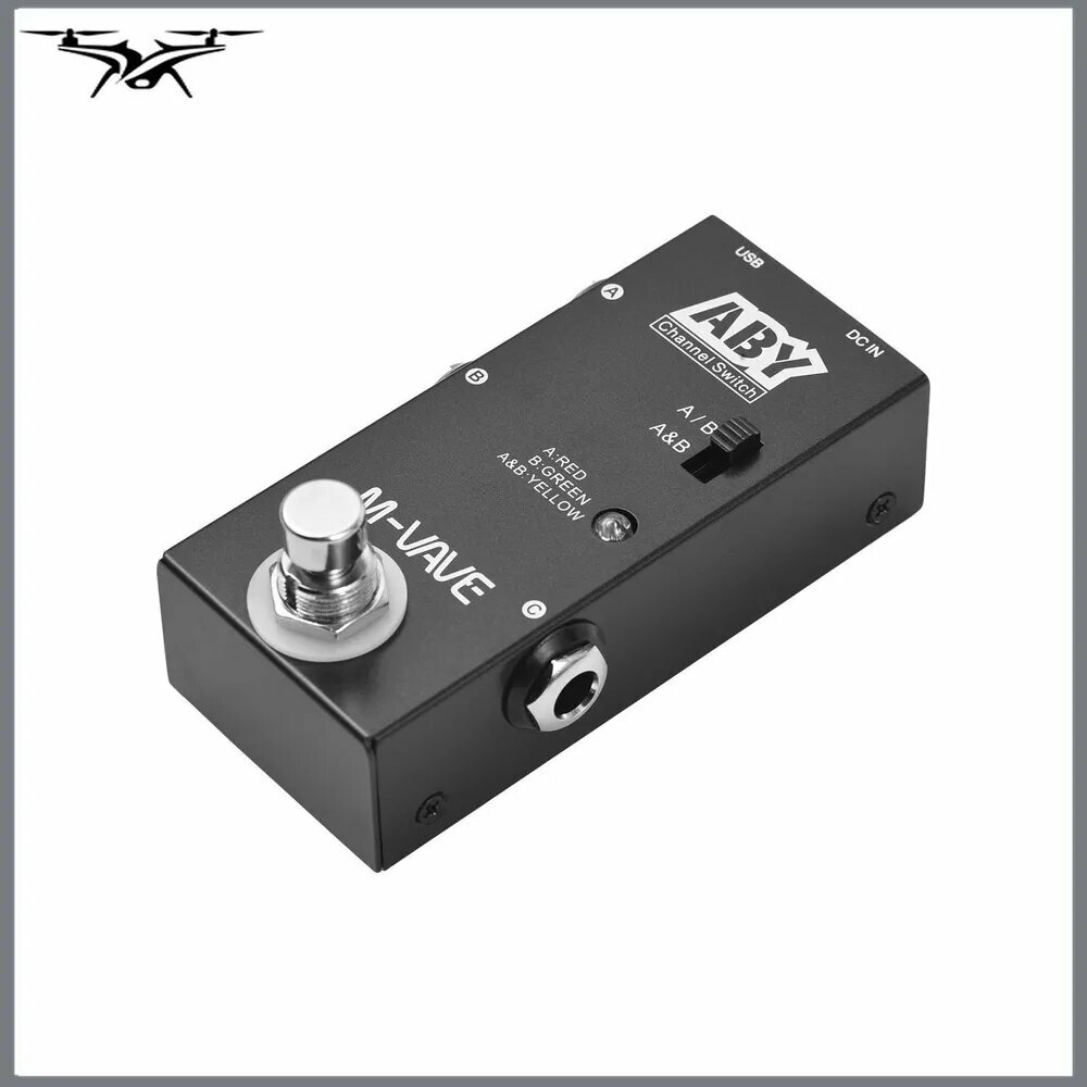 M-VAVE ABY Line Selector Переключатель AB Мини-педаль гитарных эффектов True Bypass Bass Box - Channel