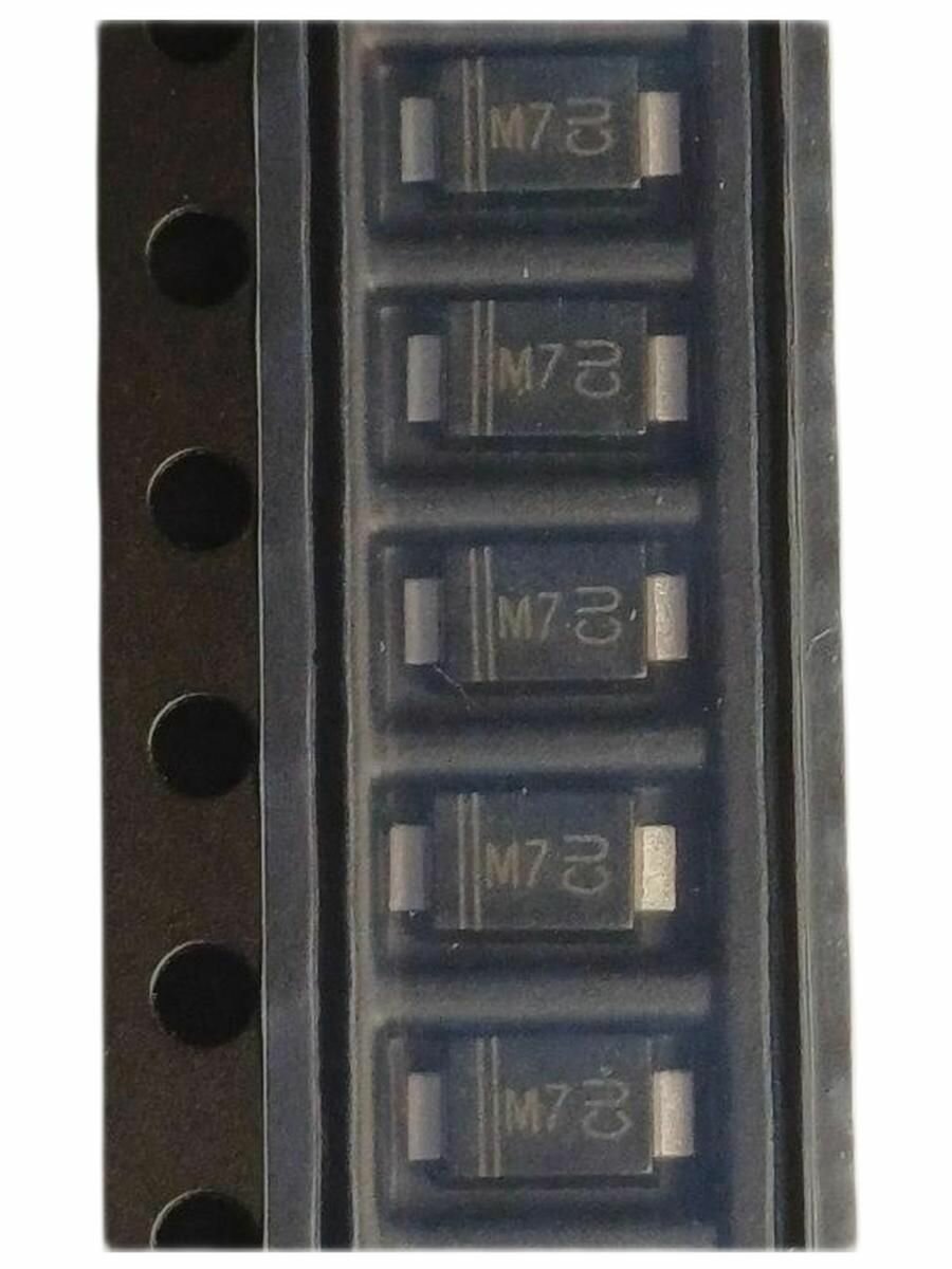 Диод 1N4007F 1000В, 1А, DO-214AD (M7) - 5 штук