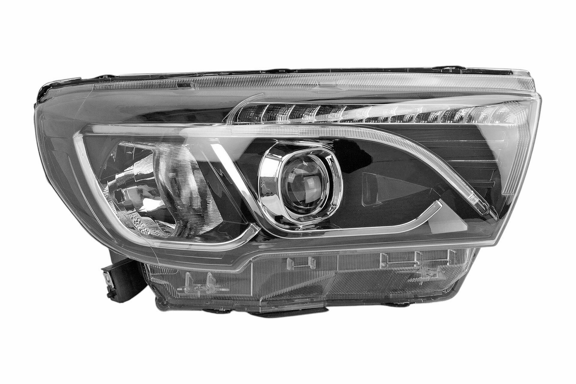Фара передняя правая LED с линзой и ДХО HEMEN для Vesta 15- (HCH034)
