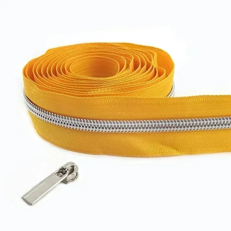 Meetee Нейлоновые ленты молнии 5#, набор ZA030-55-Gold, 4MZip4PcsSliders