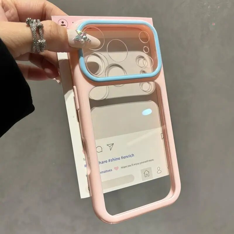 Розовый чехол для iPhone 11, Ins стиль