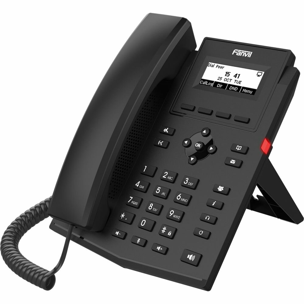 IP-телефон Fanvil X301P чёрный для офисной телефонии