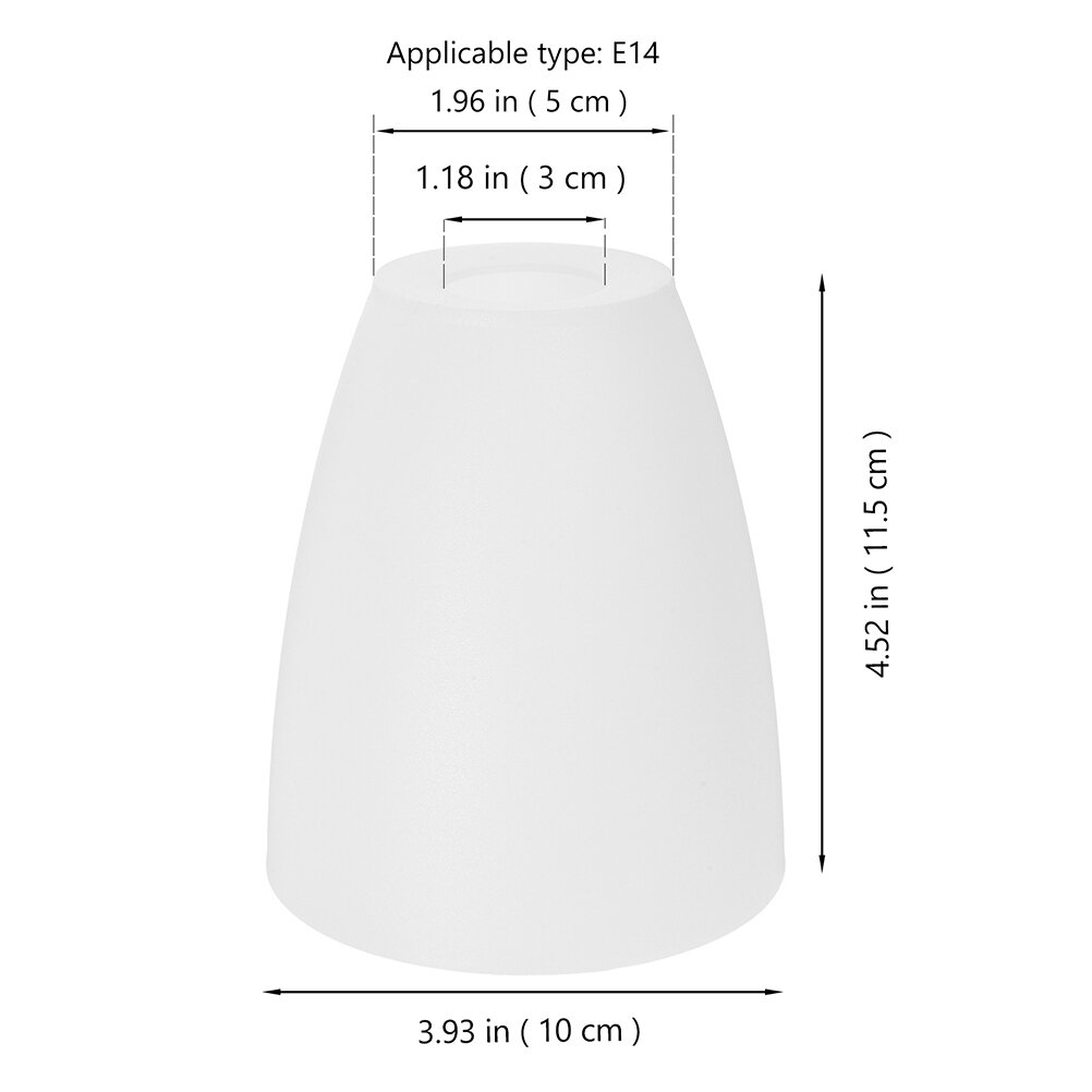6 Штук Белые Пластиковые Абажуры Для Стола В комплекте 11.50X10.00X10.00CM
