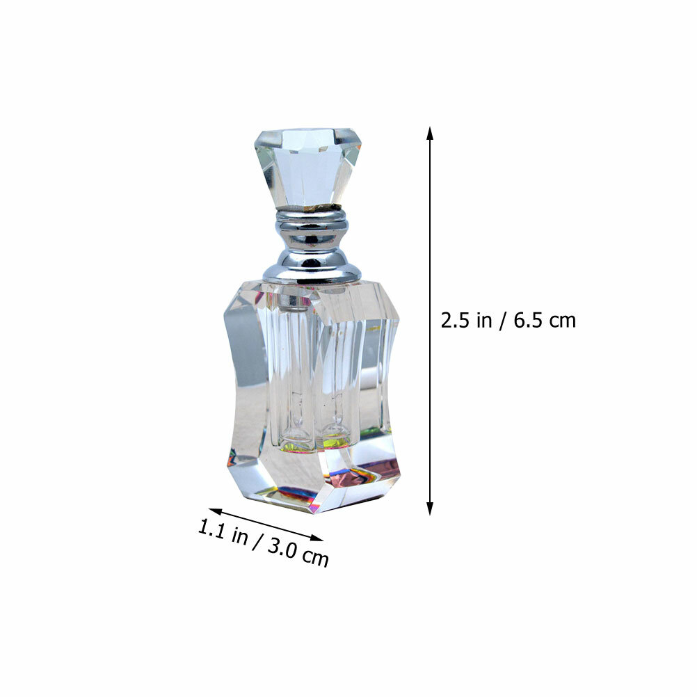 Прозрачный флакон для эфирных масел с капельницей Объем 6 5x3 см
