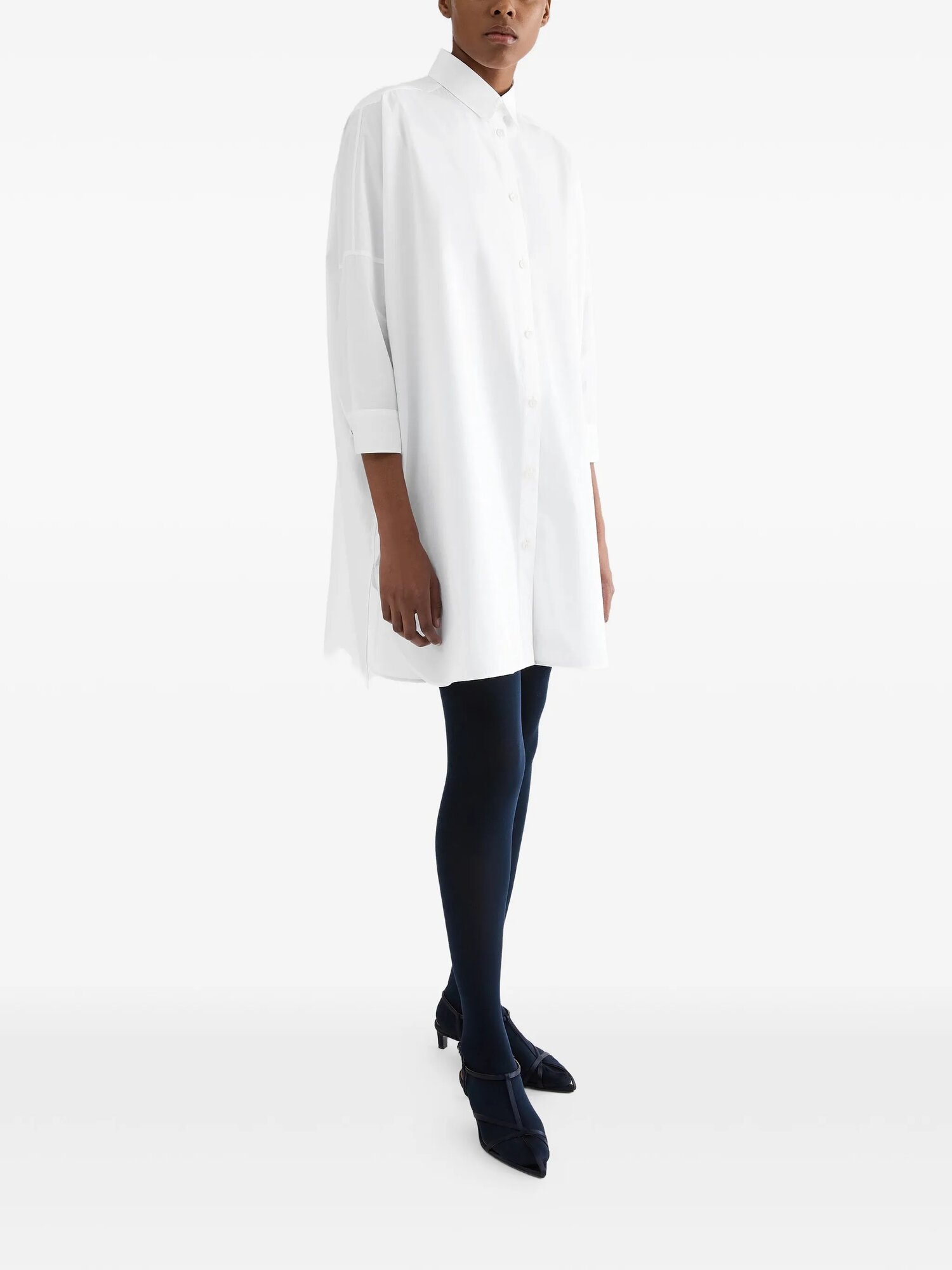 Рубашка Jil Sander, размер 42, бежевый/белый — фото 1